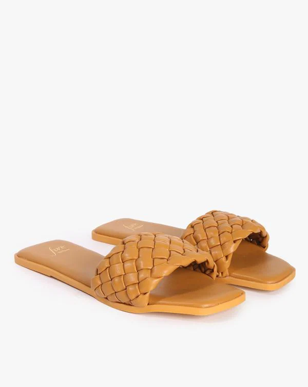 Basket Weave Slip-On Sandals - JioMart