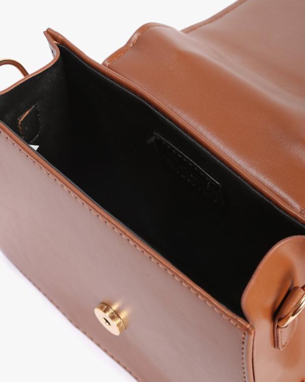 Fold-Over Shoulder Bag with Detachable Strap - JioMart