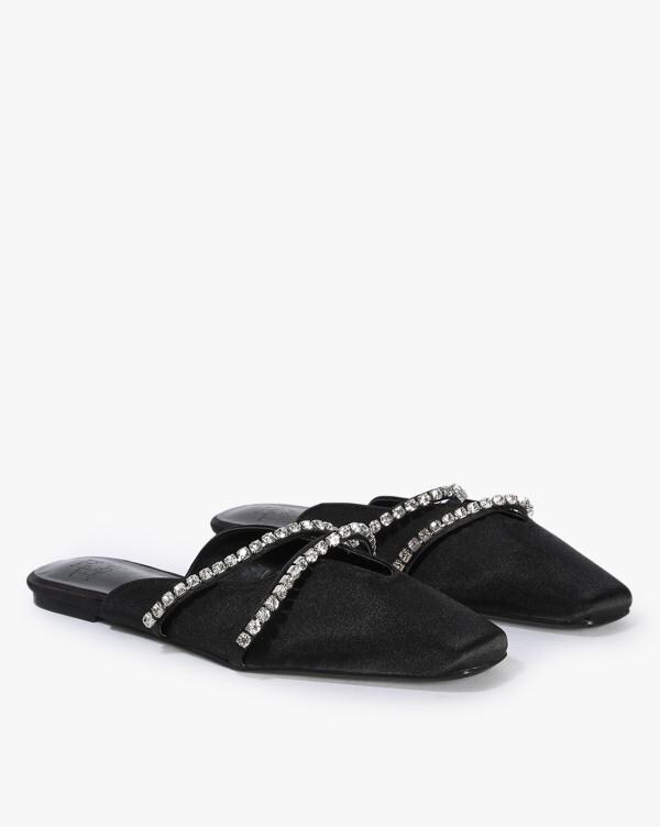 Embellished Square-Toe Mules - JioMart