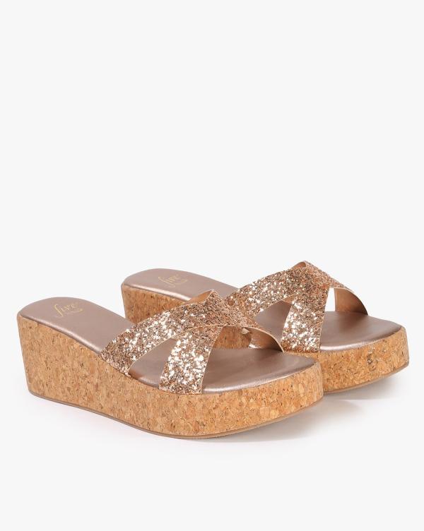 Embellished Criss-Cross Wedges - JioMart