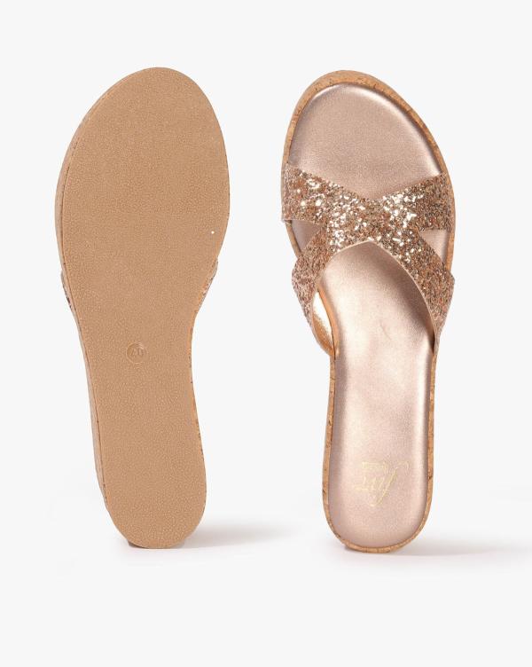 Embellished Criss-Cross Wedges - JioMart