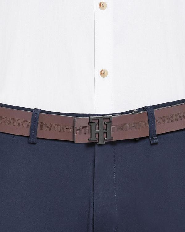 Logo Embossed Belt with Pintuck Closure - JioMart