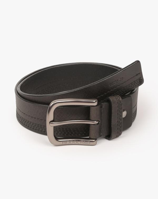 Leather Belt with Pin-Buckle Closure - JioMart