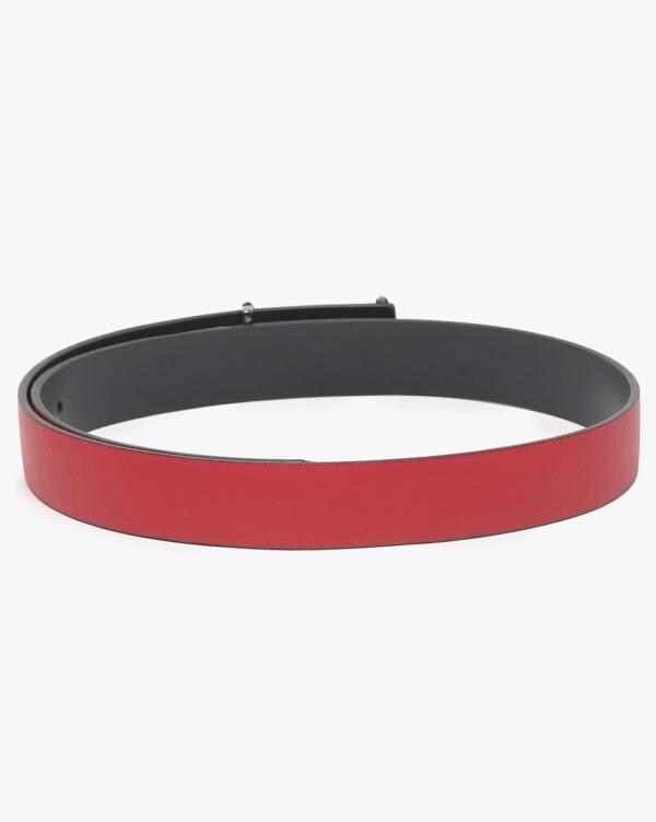 Leather Belt with Push-Pin Buckle - JioMart