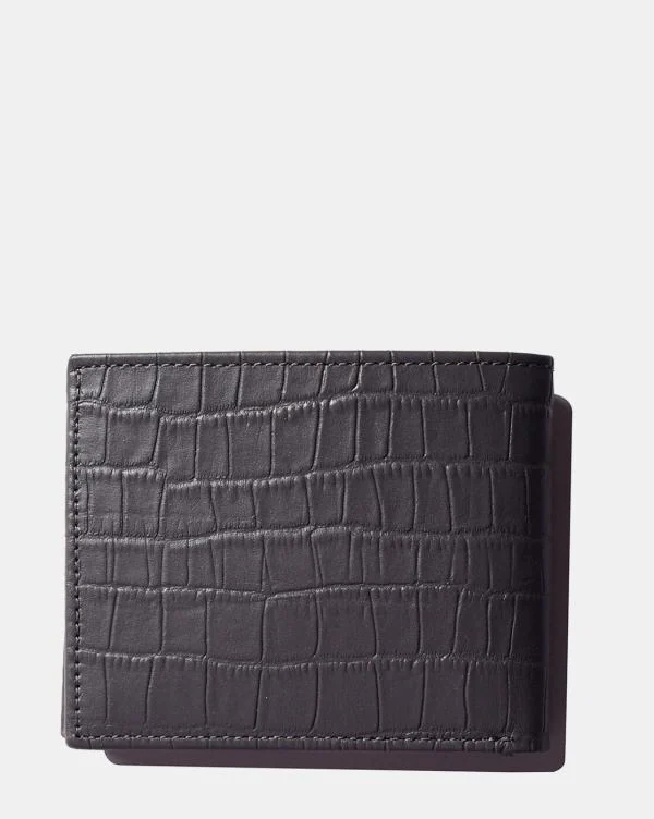 Croc-Embossed Bi-Fold Wallet - JioMart