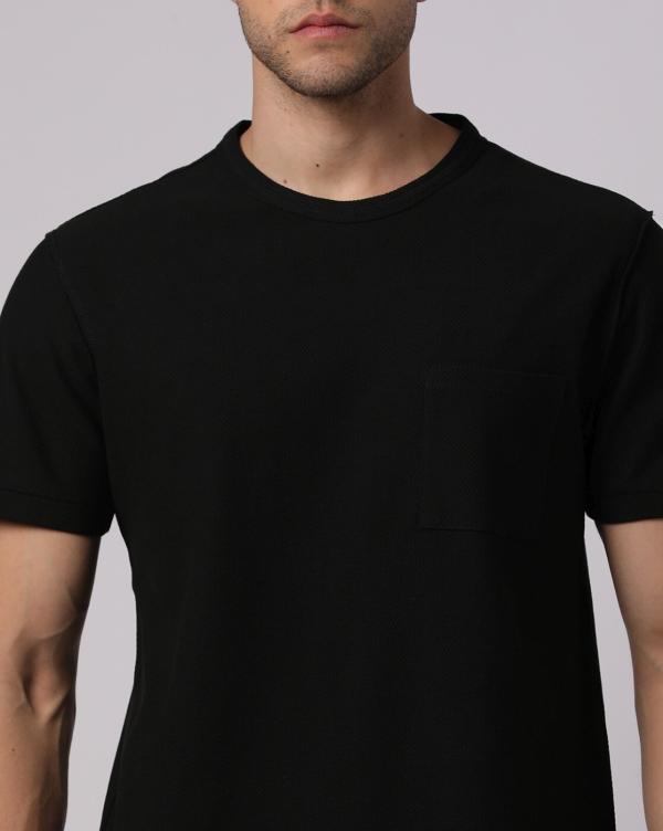 Relaxed Fit Structure T-shirt - JioMart