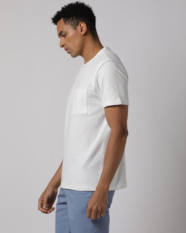 Relaxed Fit Structure T-shirt - JioMart