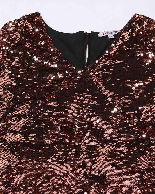 Sequin Embellished Bodycon Dress - JioMart