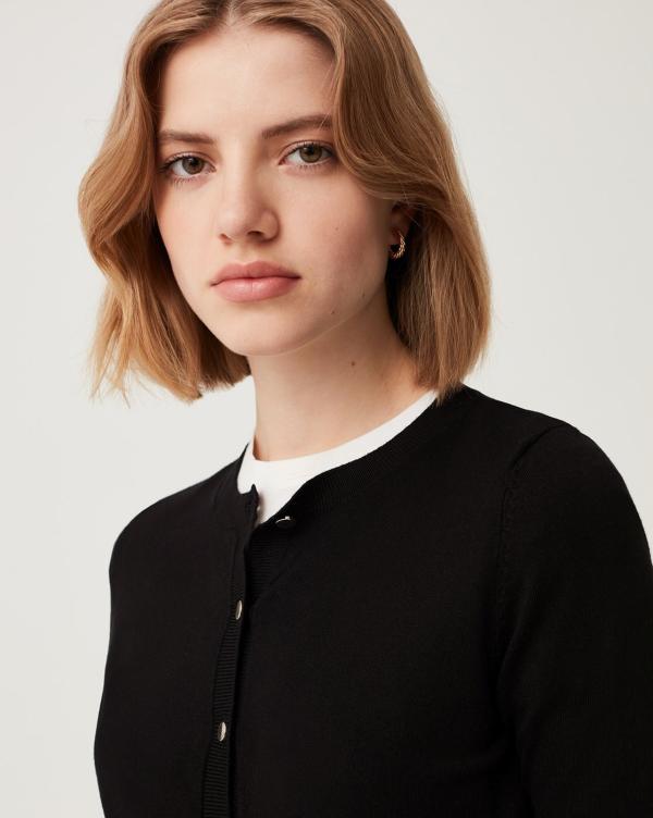 Knitted Button-Down Cardigan - JioMart