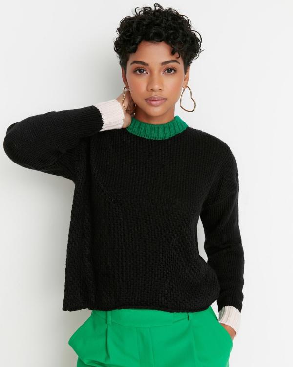 Knitted High-Neck Pullover - JioMart