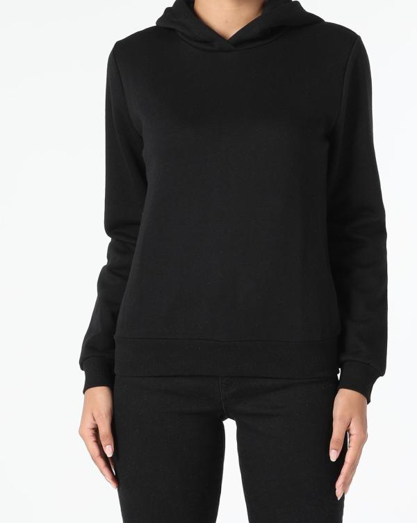 Hoodie with Ribbed Hem - JioMart