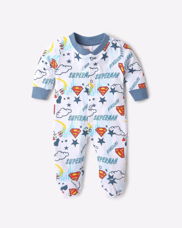 Pack of 3 Superman Print Sleepsuits - JioMart