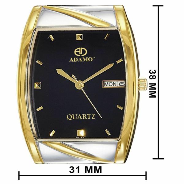 ADAMO SHINE Black Dial Day & Date Men's & Boy's Watch 9315BM02 - JioMart