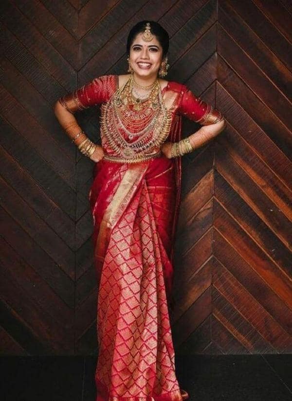 PANETAR Fancy Wedding Jacquard Saree For Bridal - JioMart