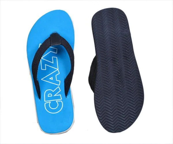 Crazy Bunny Men Black Slippers - 7 - JioMart