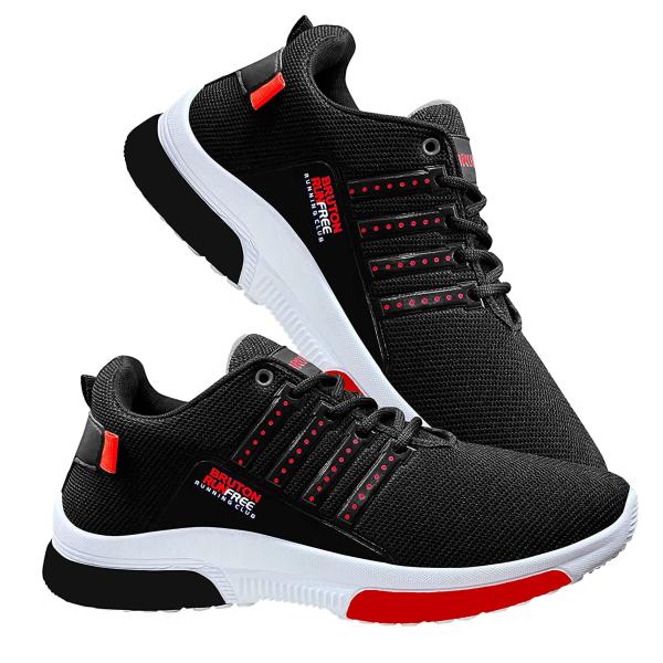 BRUTON Trendy Sports Shoes For Men (Black) - JioMart