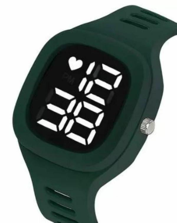 MVS LED Digital Watches With Big Digits For Boys & Girls-Green - JioMart