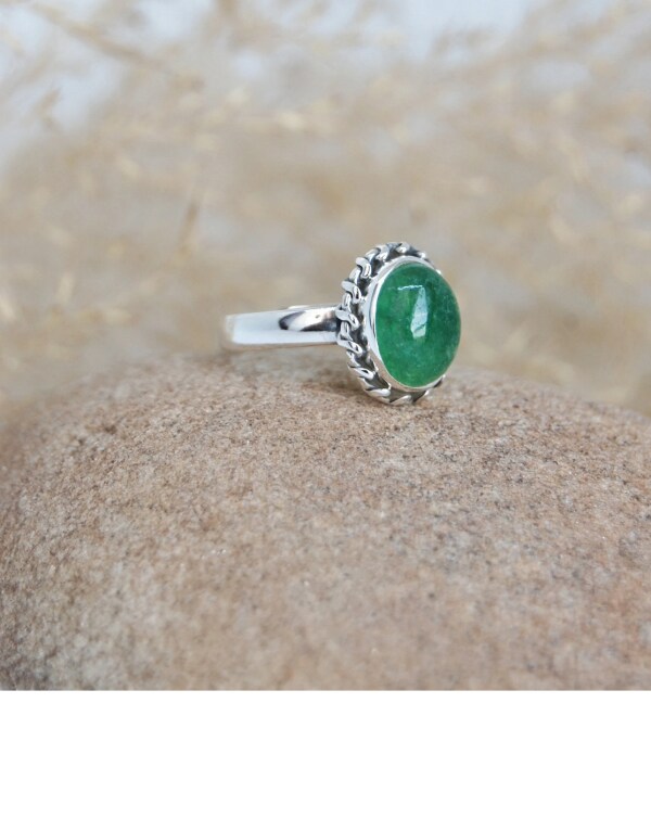 CEYLONMINE JADE SILVER RING PLATED - JioMart
