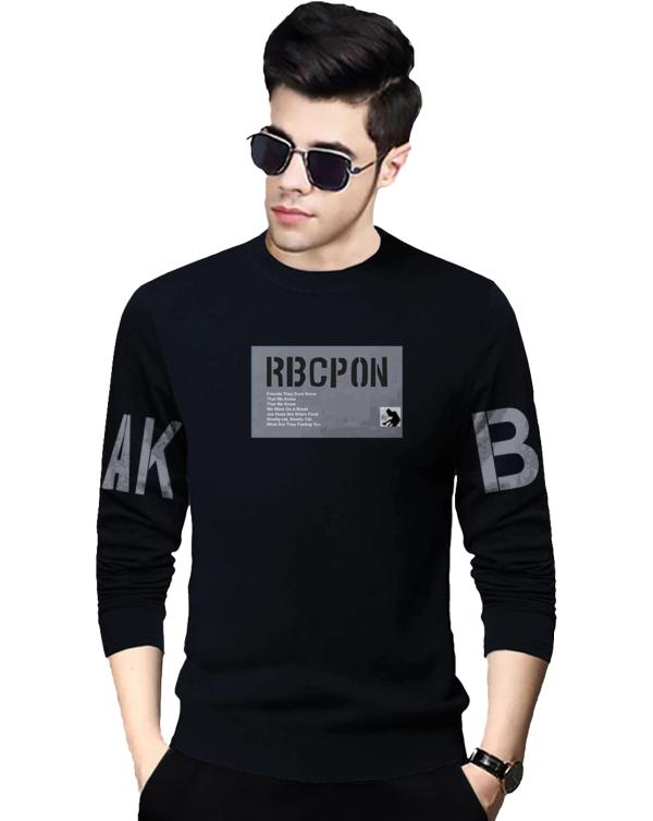 FastColors Round Neck Full Sleeve DarkBlue T-Shirt - JioMart