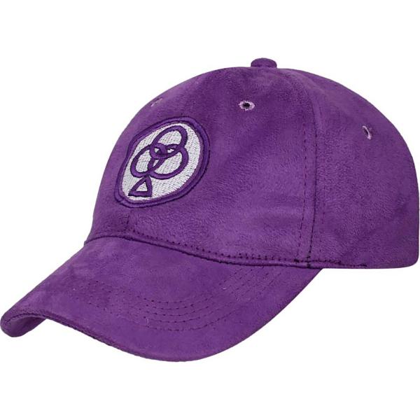 ALAMOS Purple Embroidered Velvet Cap - JioMart