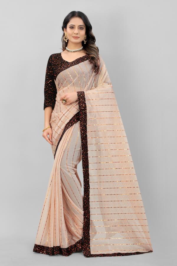 Apnisha Women's Lycra Tikli Work Saree - JioMart