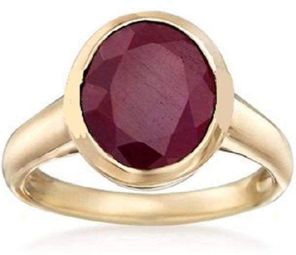 Aurra Stores Ruby Ring Certified Manik Astrological Stone - JioMart