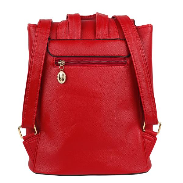 Regular Size Red Flap Back pack for College Girls - JioMart