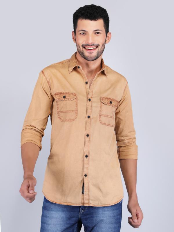 THE HELL DRIVER PLAIN PREMIUM COLORED DENIM SHIRTS,Exclusive Premium ...