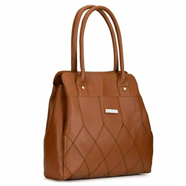 Aisna Cherry Tan Polyurethane Handbag - JioMart