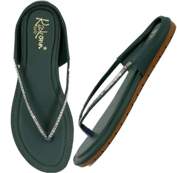 Kickonn Women Sandal (Green) - JioMart
