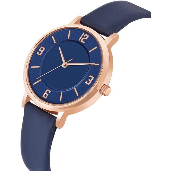 Varni Retail Latest Blue Ring Type Dial Blue Leather Analoge Girls And ...