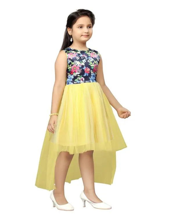 Aarika Girls Yellow Color Nylon Frock - JioMart