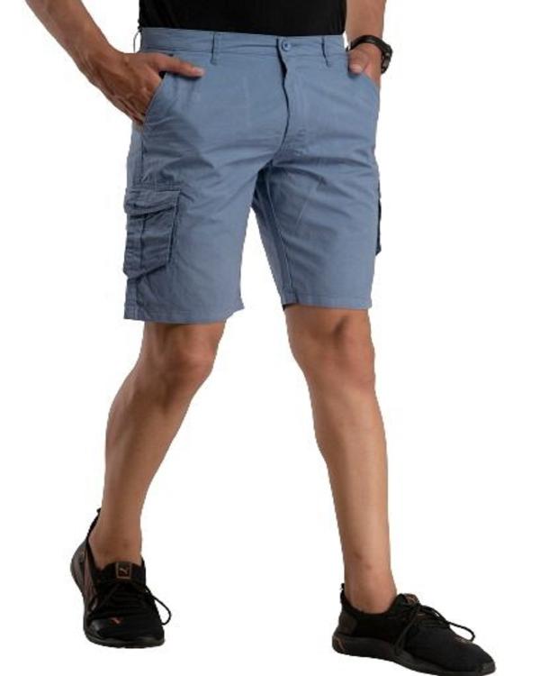 PINK MUSTACHE GREY CARGO 6 POCKET SHORTS - JioMart