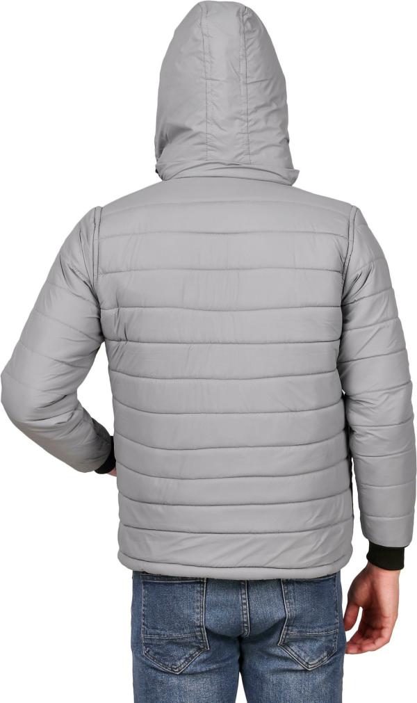 Christy World Men Grey Quilted Jacket - JioMart