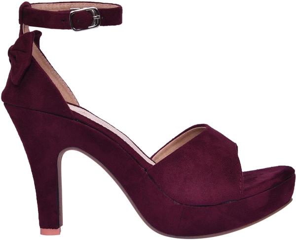 Jade Women Maroon Heels - JioMart