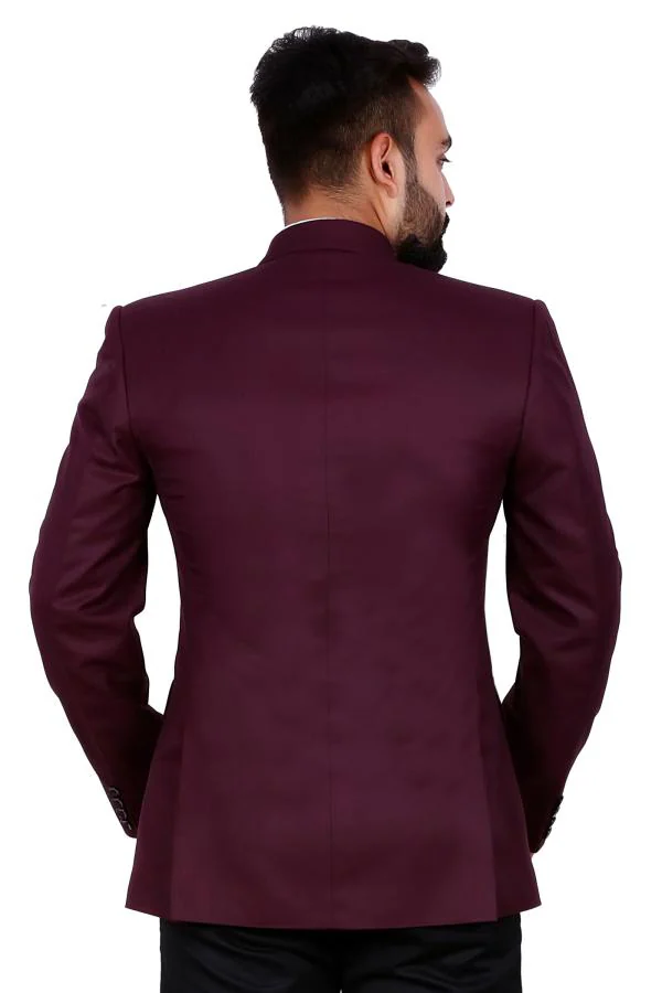 La rainbow wine blazer for men - JioMart