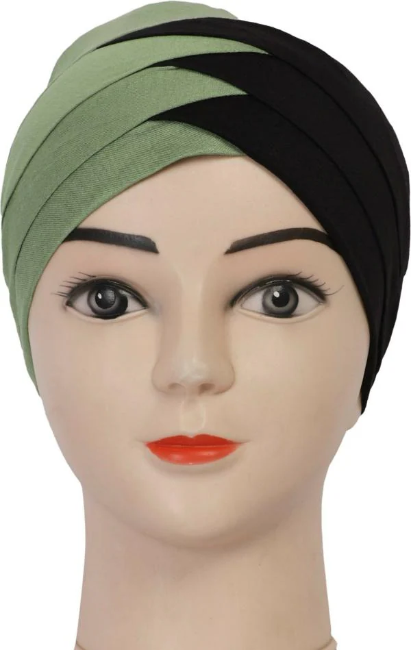 Monati Women Green Embellished Cotton Lycra Layered Under Hijabs Scarf ...