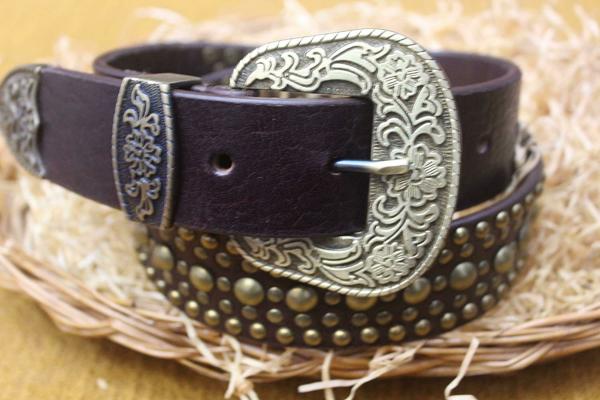 Pelt Leather Men Brown Genuine Leather Belt - JioMart