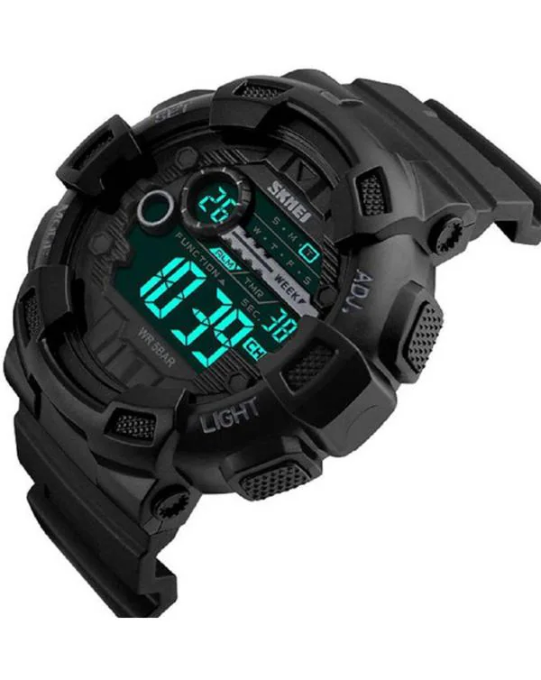 SKMEI Sports Black Dial PU Belt Premium Watch For Men - JioMart