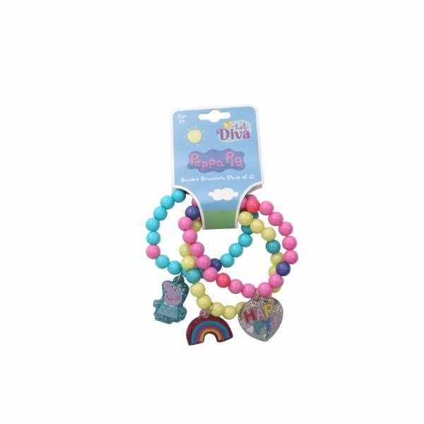 Li'l Diva Peppa Pig Beaded Bracelets Pack of 3 - JioMart