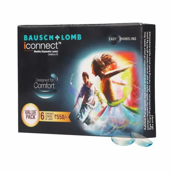 Bausch and Lomb Iconnect Contact Lens - 6 Pieces (-2.75) - JioMart