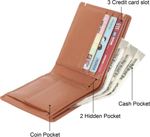 Sigma Life Men Brown Rfid Wallet - JioMart