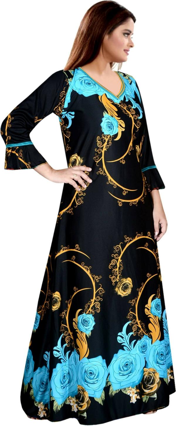 Pursa Multicolor Sarina Printed Nighty, L (Pack of 1) - JioMart