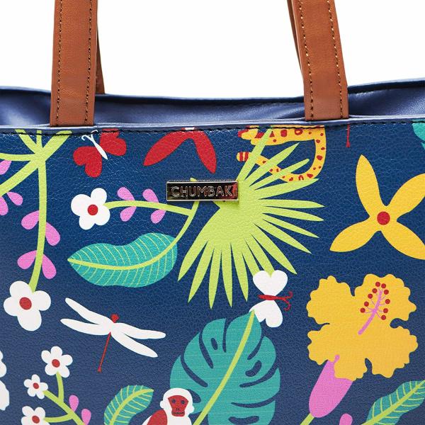 Chumbak Women Navy Blue Tote Bag - JioMart