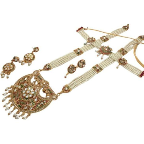 Primectrla Fab Gold Plated Brass Jewel Set (Gold) - JioMart