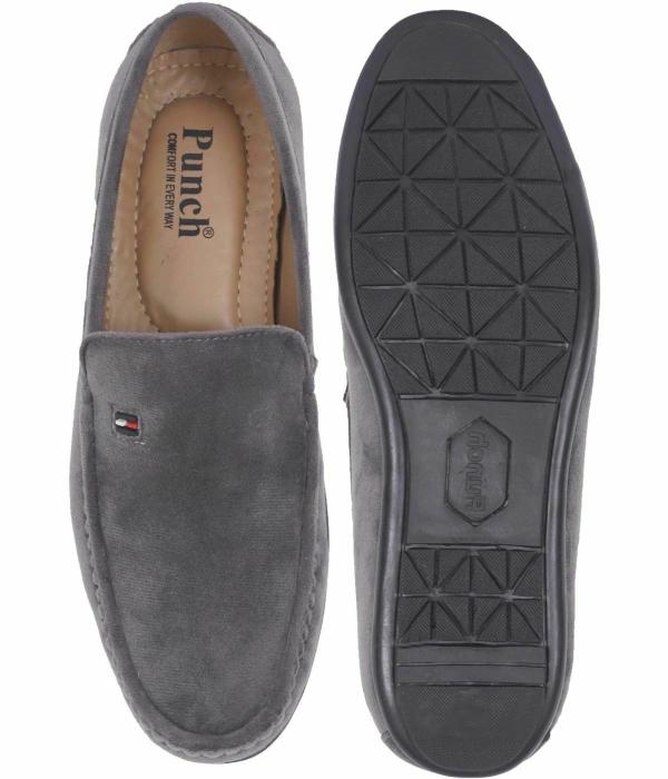 Punch Grey Loafers for Men - JioMart