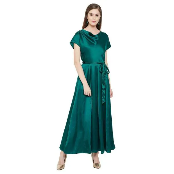 PANIT Women Green Polyester Dresses - JioMart