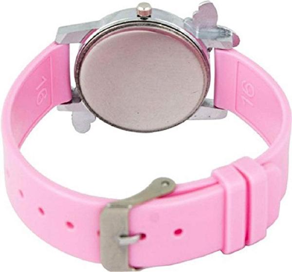 Crispy Analog Pink Dial Pink Strap Watch For Girls - JioMart