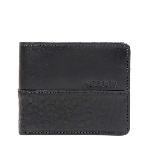 Hidesign Men Black Leather Wallet - JioMart