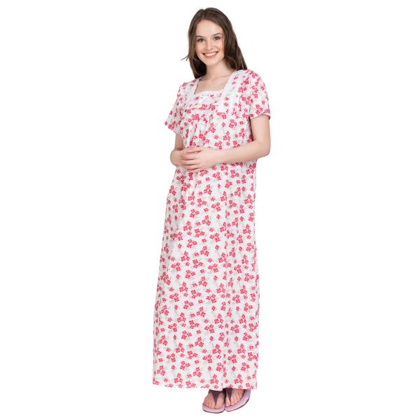 Redglo Women's Cotton Printed/Maxi/Night Wear/Stylish Nighty & Night ...